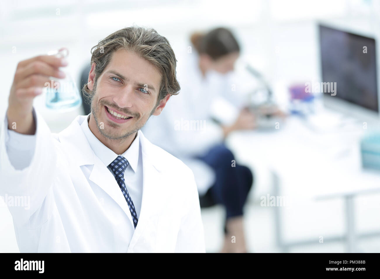 scientific researcher working in laboratory Stock Photo - Alamy