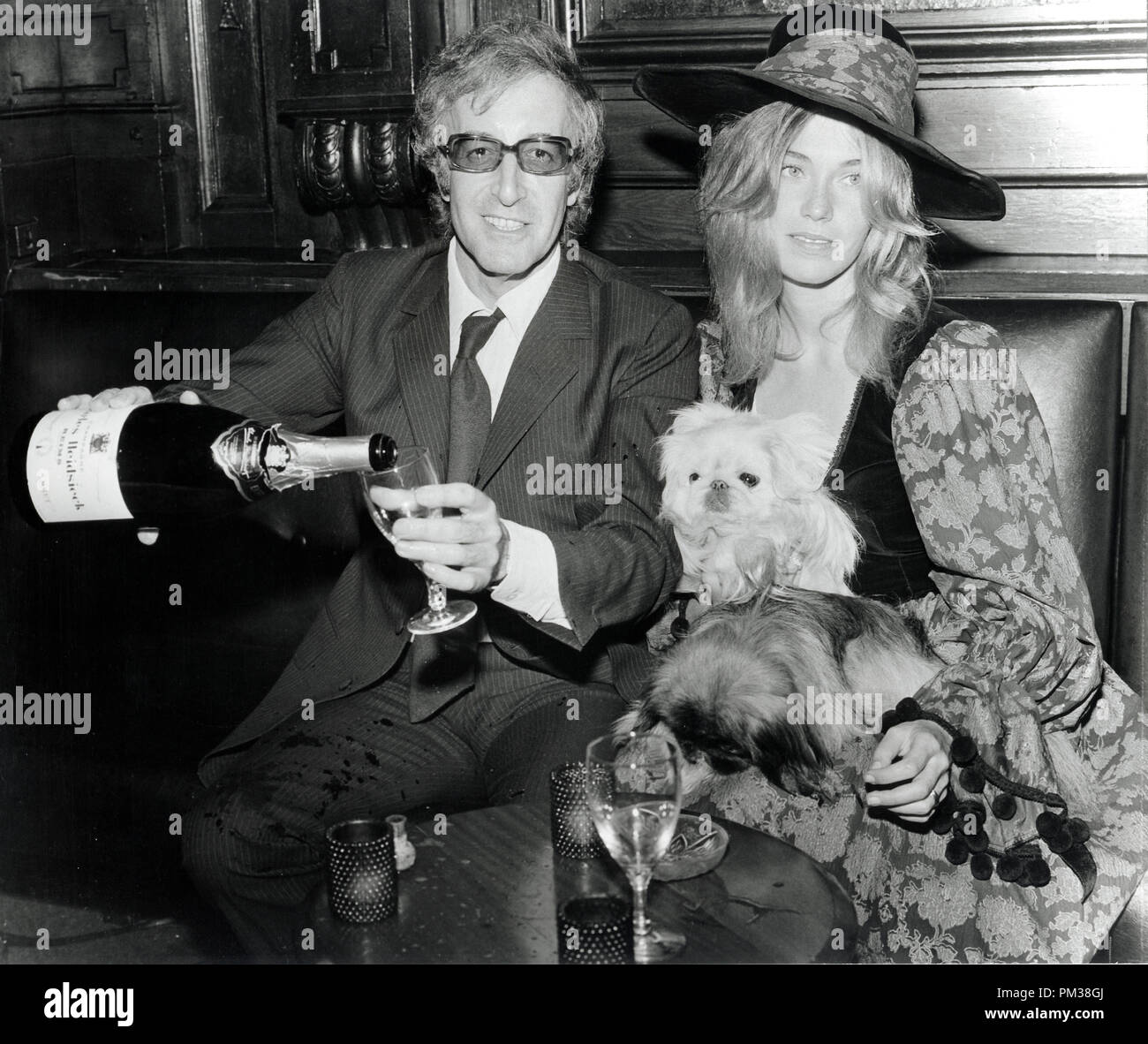 Peter Sellers and wife Miranda Quarry, 1970. File Reference # 1206 ...