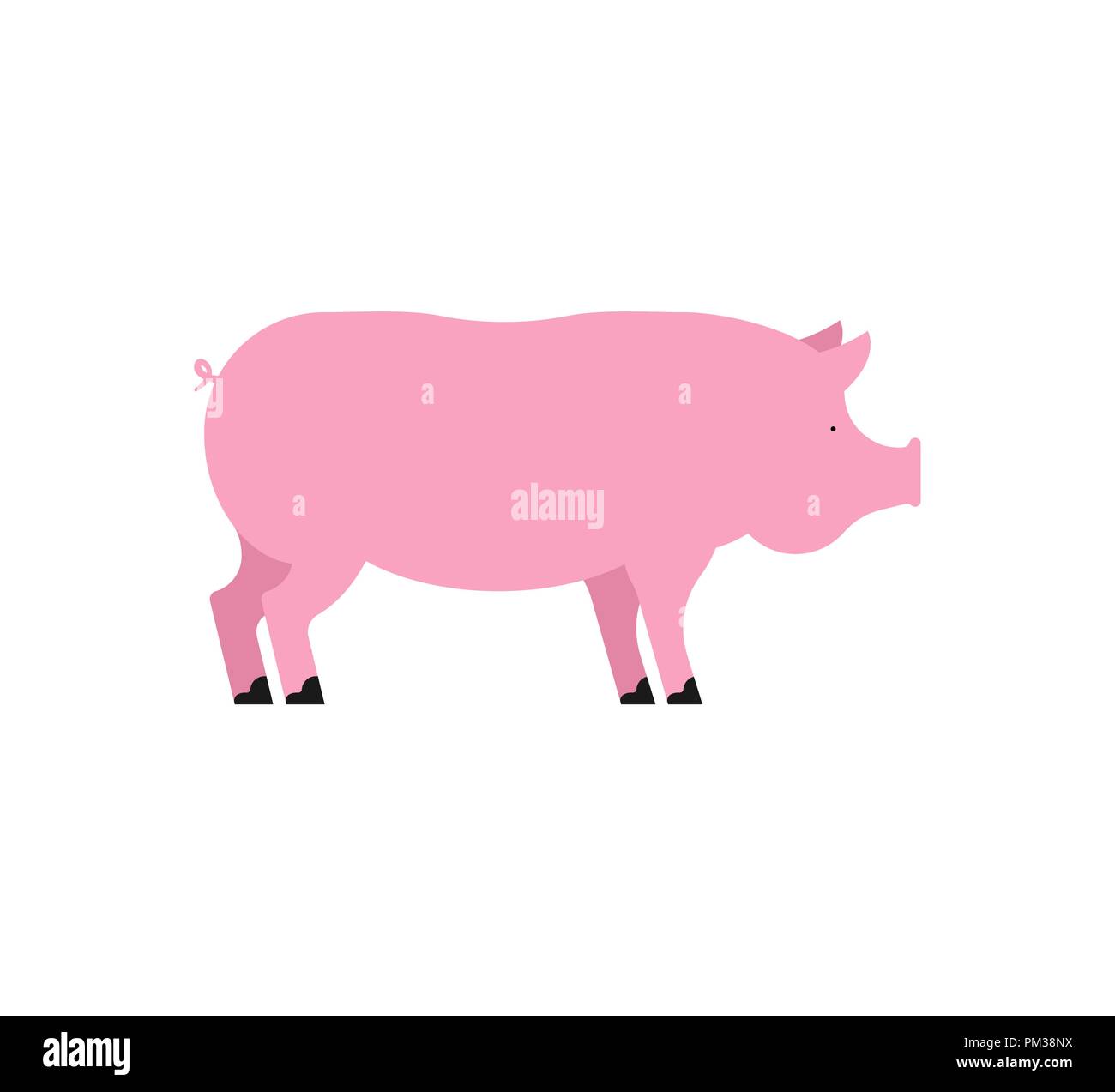 One little piglet standing Stock Vector Images - Alamy