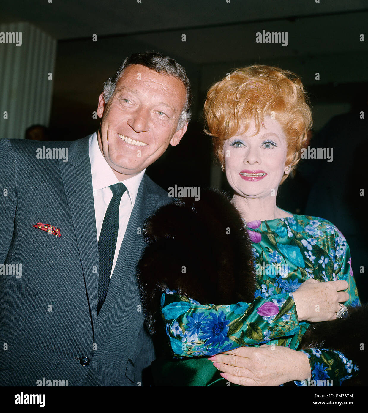 Lucille Ball accompanied by her husband Gary Morton, circa 1966. File ...