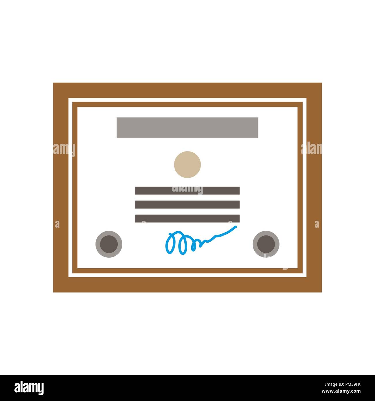 Certificate isolated. Diploma sign. Award icon template. Vector ...