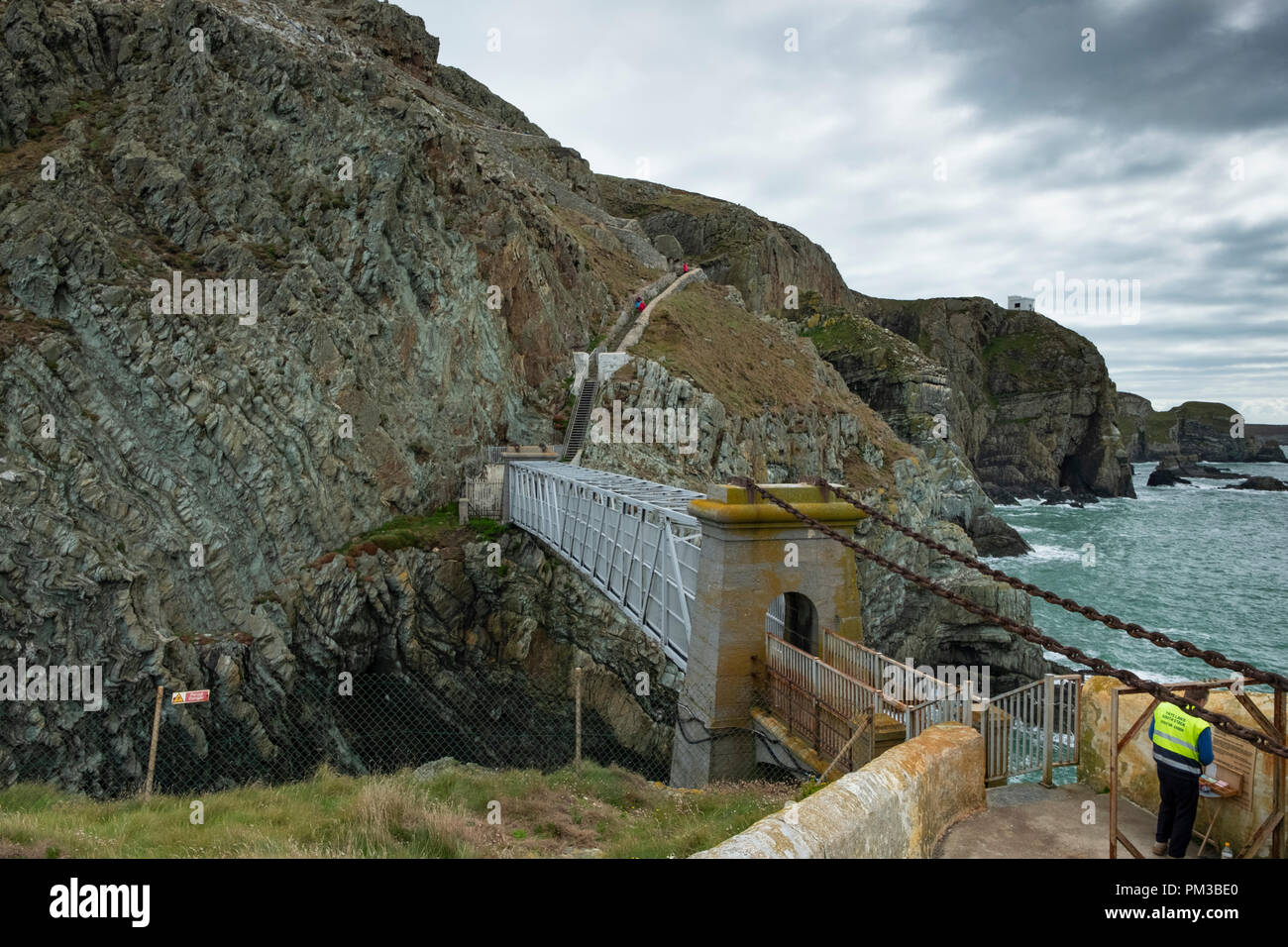 Pathway leading to South Stack Lighthouse, Holy Island, Anglesey, Wales ...