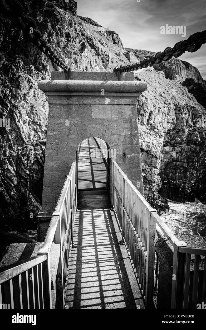 Pathway leading to South Stack Lighthouse, Holy Island, Anglesey, Wales ...