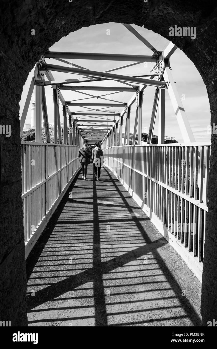 Pathway leading to South Stack Lighthouse, Holy Island, Anglesey, Wales ...
