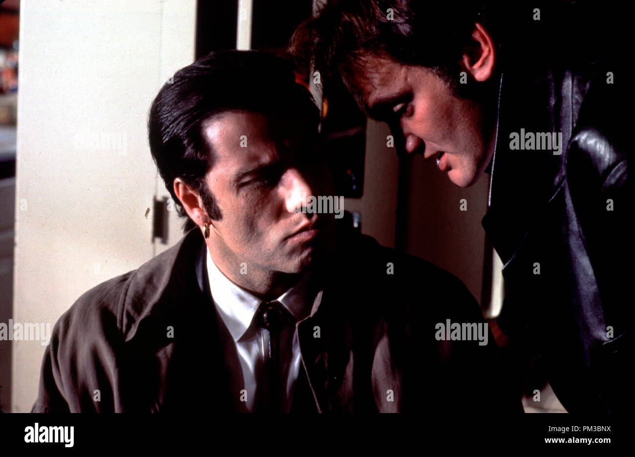"Pulp Fiction" John Travolta, Director Quentin Tarantino 1994 Stock ...