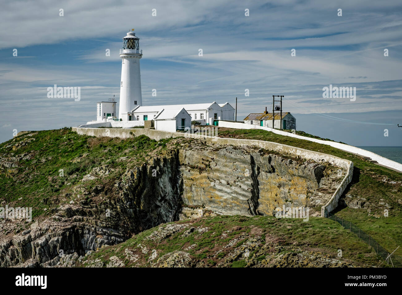 South Stack Lighthouse, Holy Island, Anglesey, Wales, UK Stock Photo ...