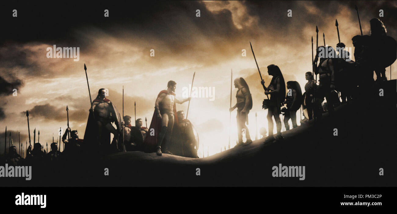 "300" Gerard Butler, Andrew Pleavin © 2007 Warner Brothers Stock Photo ...
