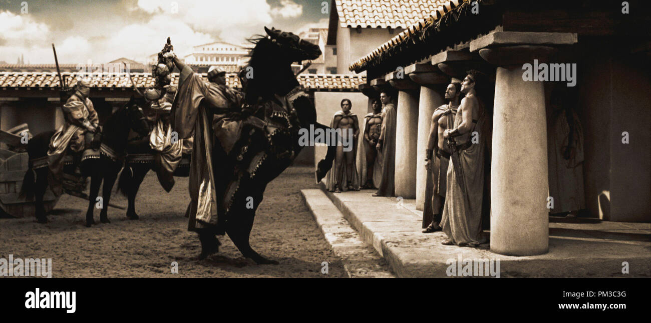 "300" Peter Mensah © 2007 Warner Brothers Stock Photo - Alamy
