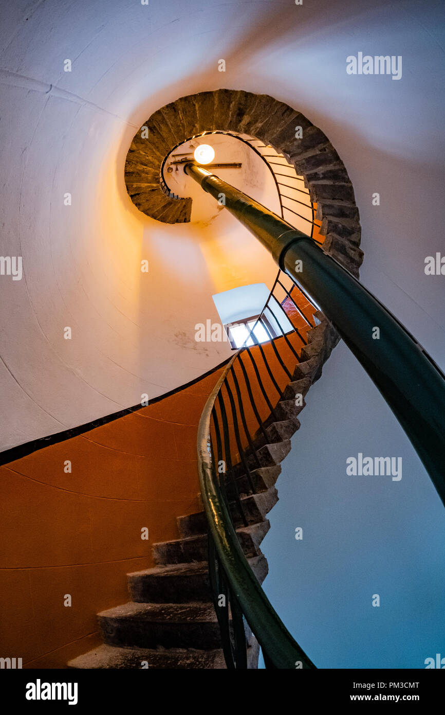 Stairs to the lighthouse of south stack hi-res stock photography and ...