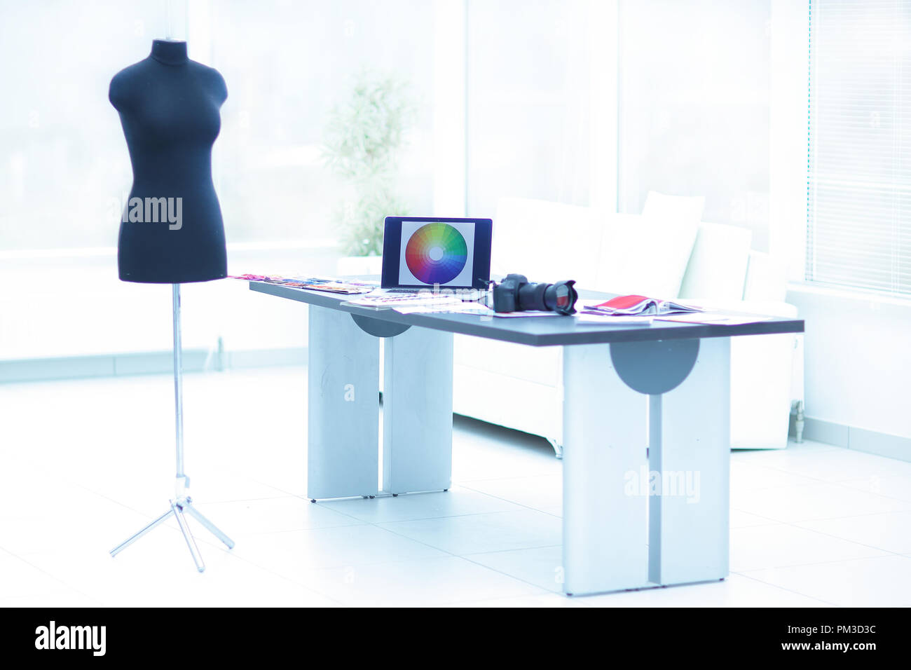 Atelier designer clothing .photo with copy space Stock Photo - Alamy