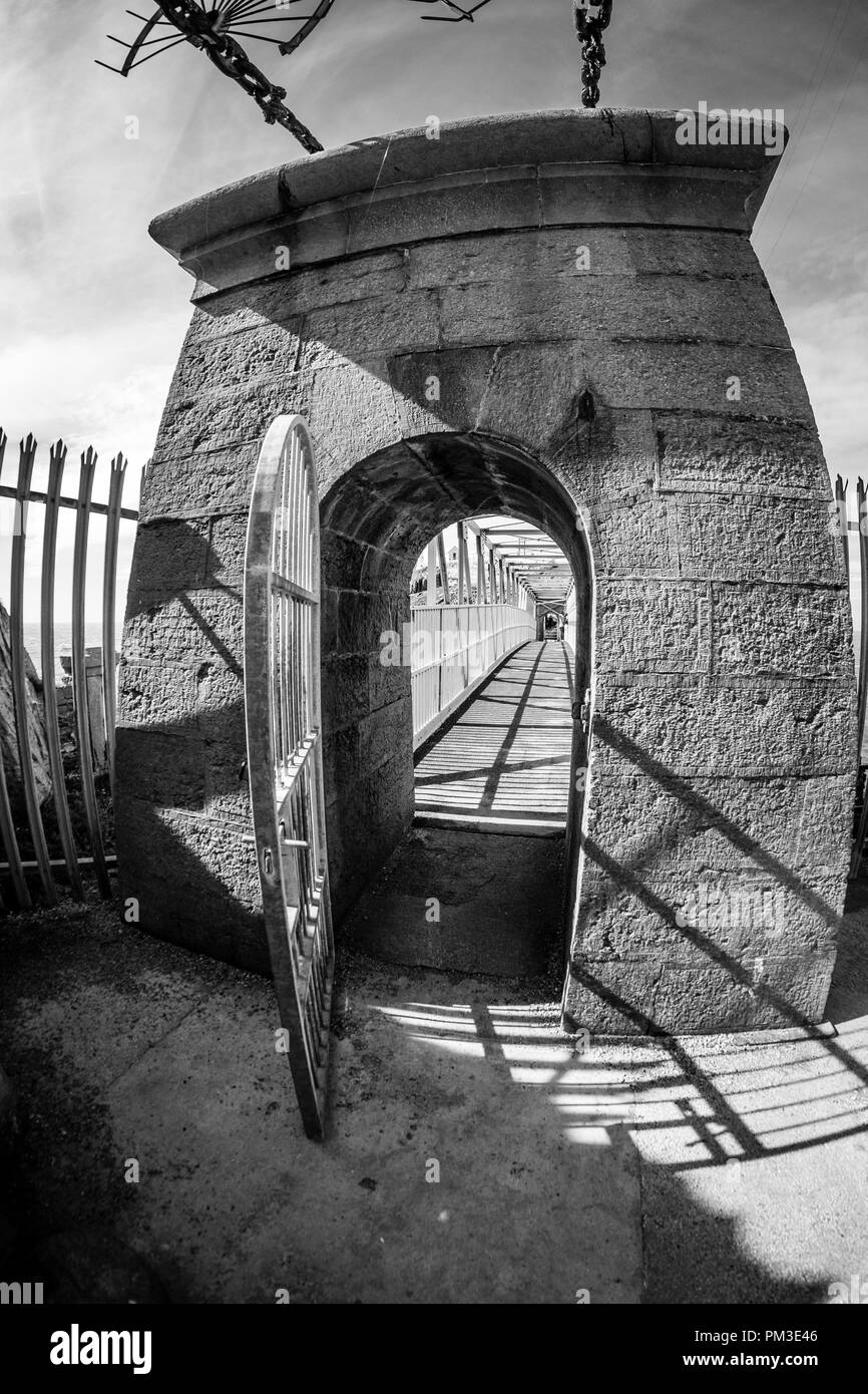 Pathway leading to South Stack Lighthouse, Holy Island, Anglesey, Wales ...