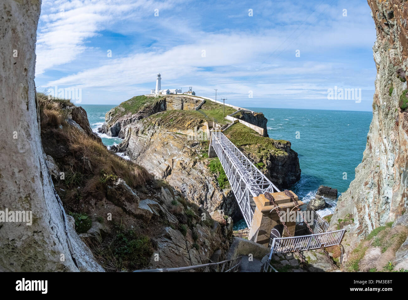 South Stack Lighthouse, Holy Island, Anglesey, Wales, UK Stock Photo ...