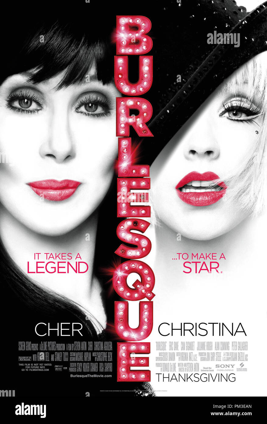 Screen Gems' BURLESQUE 2010, Poster Stock Photo - Alamy