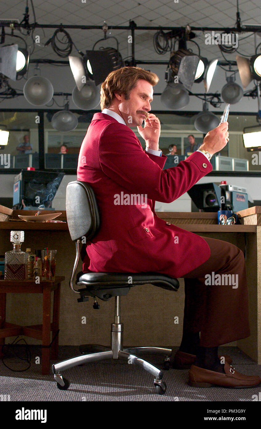 Film Still from "Anchorman: The Legend of Ron Burgandy" Will Ferrell ...