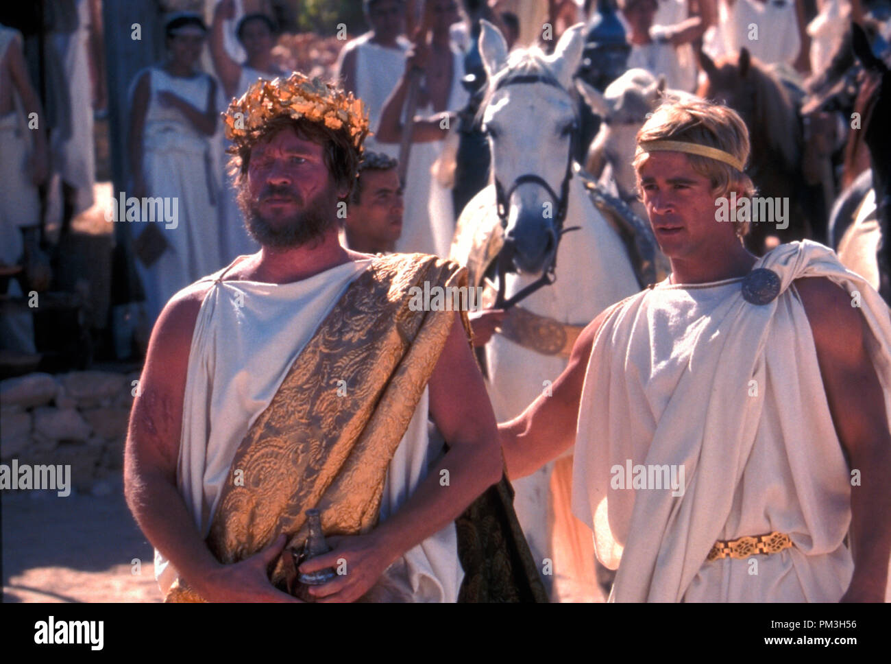 Film Still from "Alexander" Val Kilmer, Colin Farrell © 2004 Warner ...