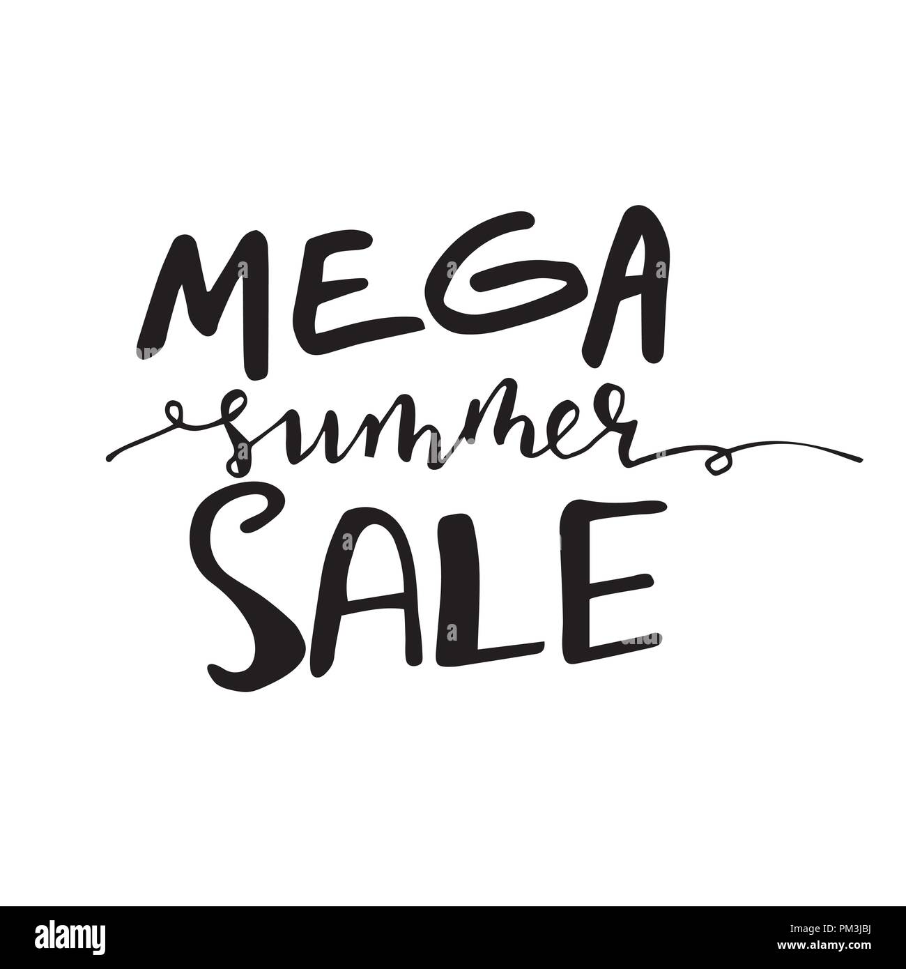 Summer background big typography Cut Out Stock Images & Pictures - Alamy