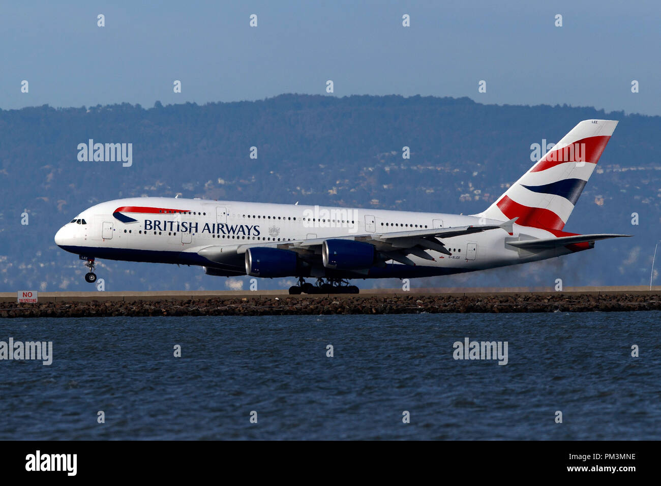 Airbus a380 operated british airways hi-res stock photography and ...