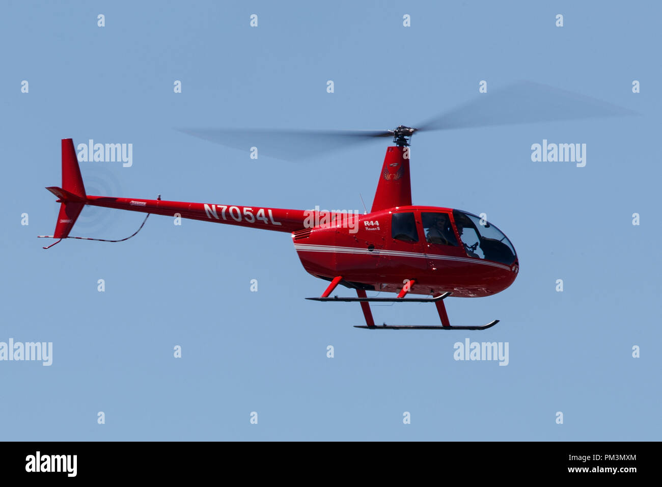 Robinson R44 II (N7054L) on approach to Palo Alto Airport (KPAO), Palo ...