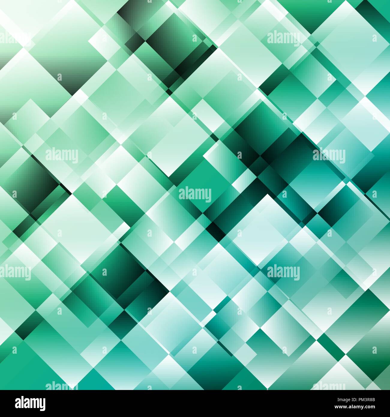 Green abstract background with geometric pattern, stock vector Stock ...