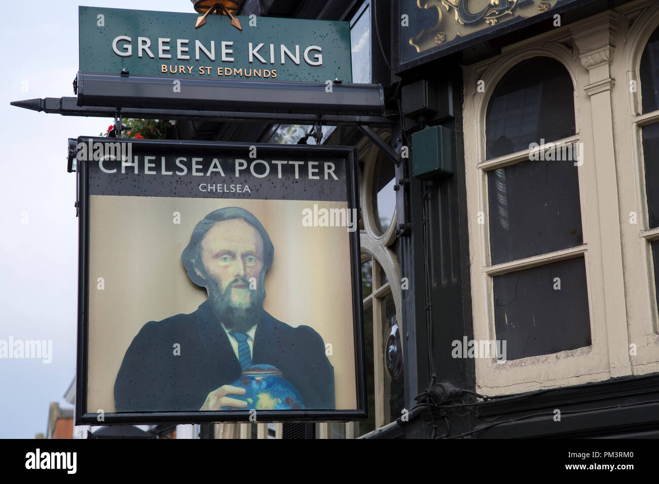 Chealsea Potter Pub Sign; Kings Road; London; England; UK Stock Photo ...