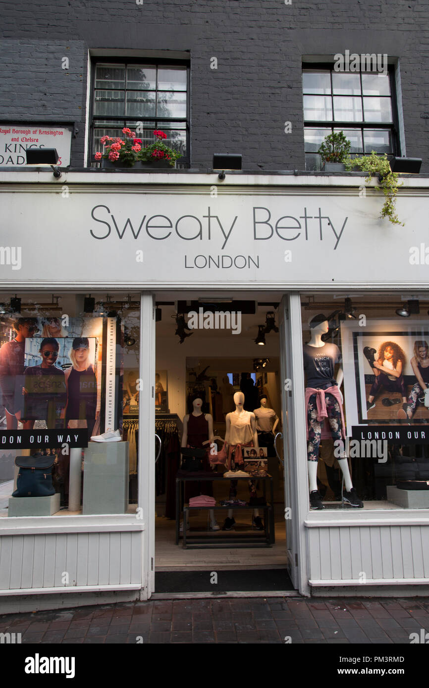 Sweaty Betty Clothes Shop; Kings Road; Chelsea; London; England; UK ...