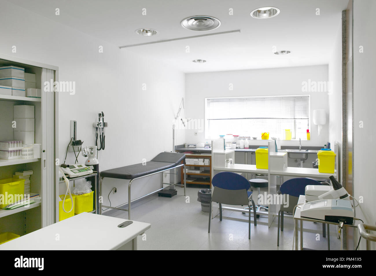 Hospital doctor consulting room. Healthcare equipment. Medical ...