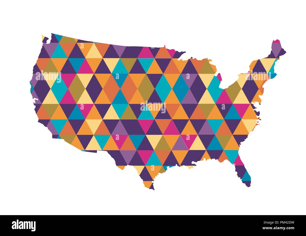 USA map vector illustration Stock Vector Image & Art - Alamy