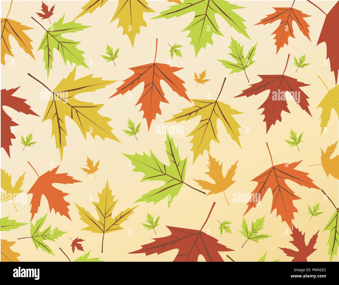 Autumn leaves vector illustration Stock Vector Image & Art - Alamy