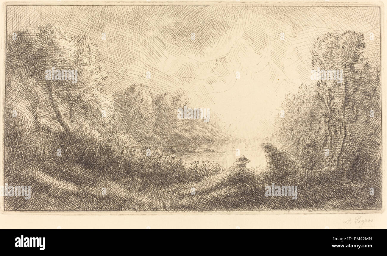 Landscape: Sunrise (Paysage: Lever du soleil). Medium: etching and ...