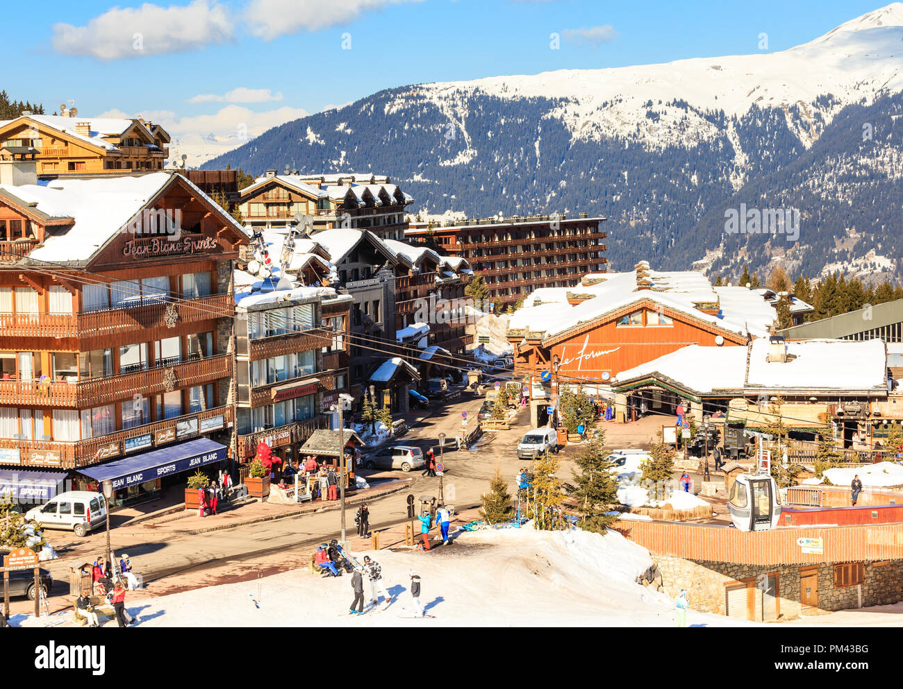 Ski Resort Courchevel 1850 m in wintertime. France Stock Photo - Alamy