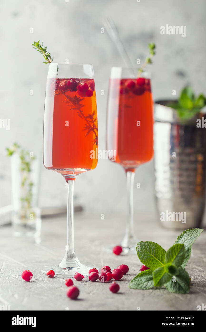 Colorful Red alcoholic cocktail Stock Photo - Alamy