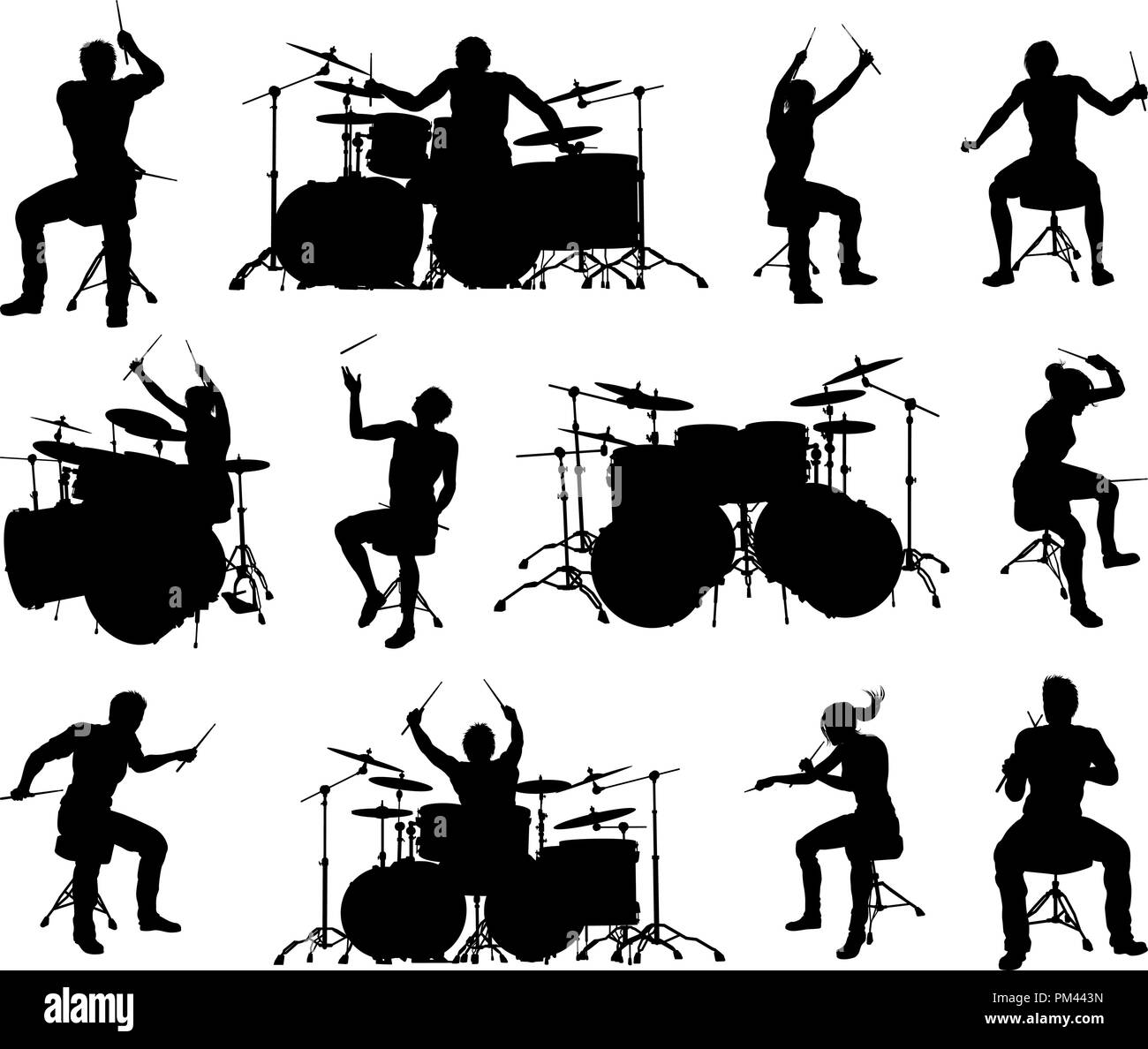 Man woman musicians Stock Vector Images - Alamy