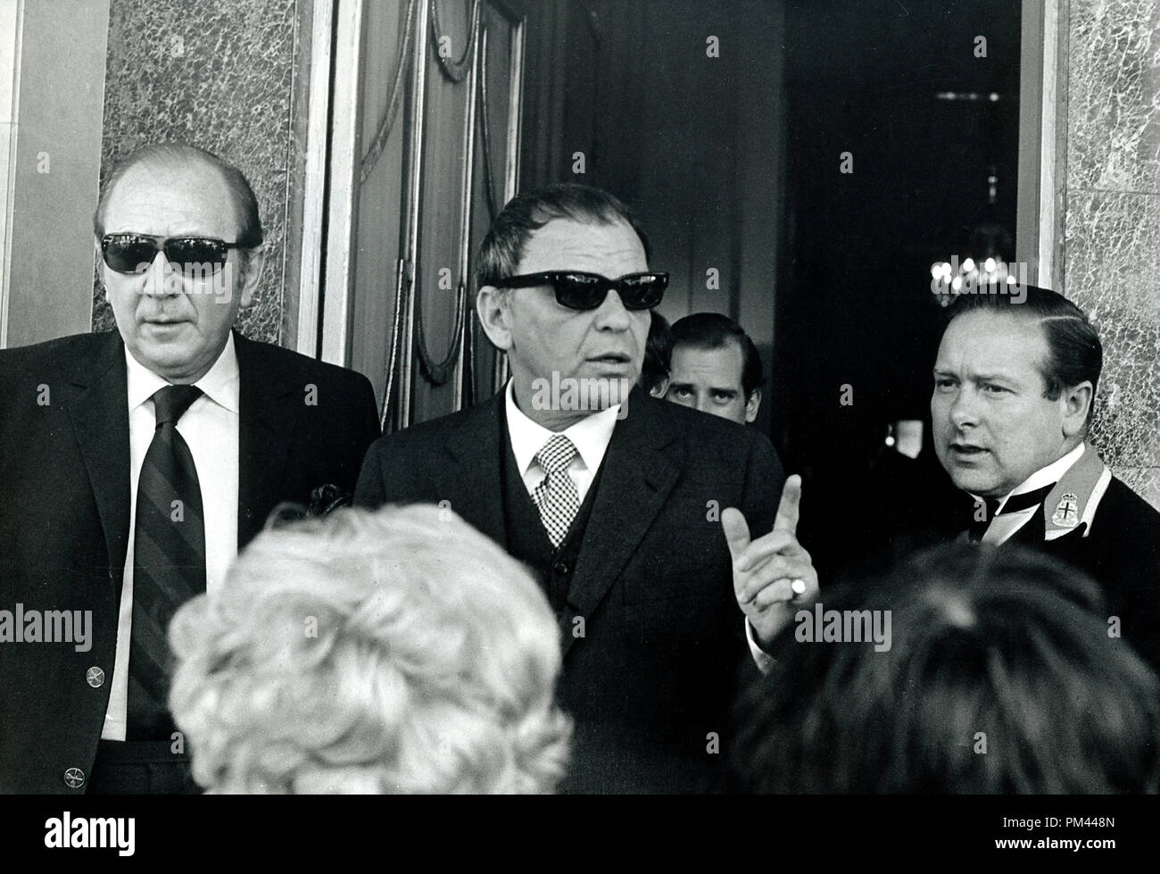 Frank Sinatra outside his London Hotel, May1970. File Reference #1018 ...