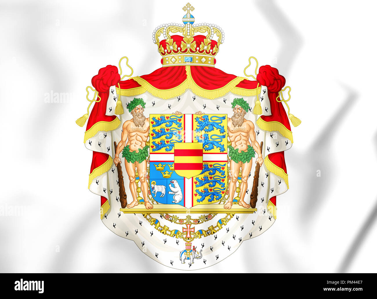 Royal coat of arms flag hi-res stock photography and images - Alamy