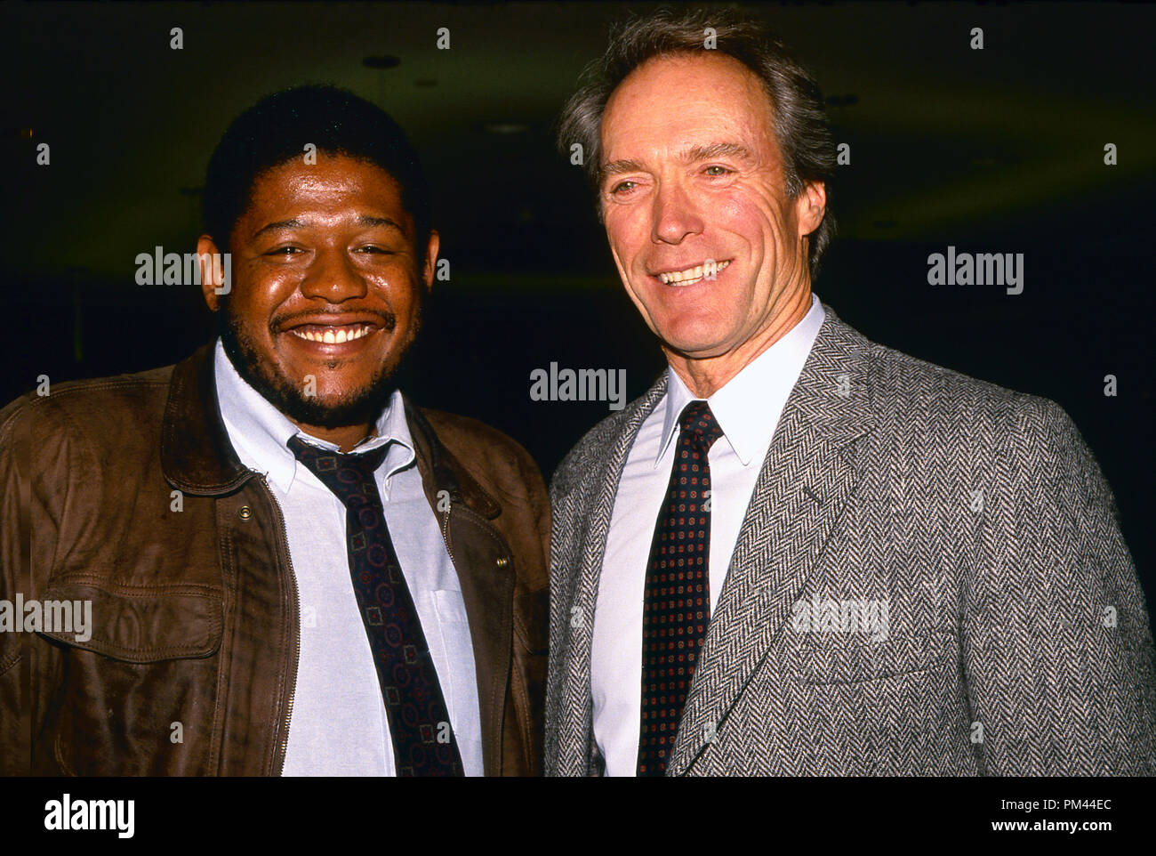 Clint Eastwood and Forest Whitaker,1988. File Reference #1022 002THA ...