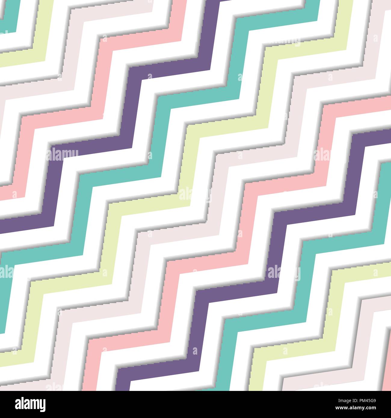 Green zig zag wave patterns Stock Vector Images - Alamy