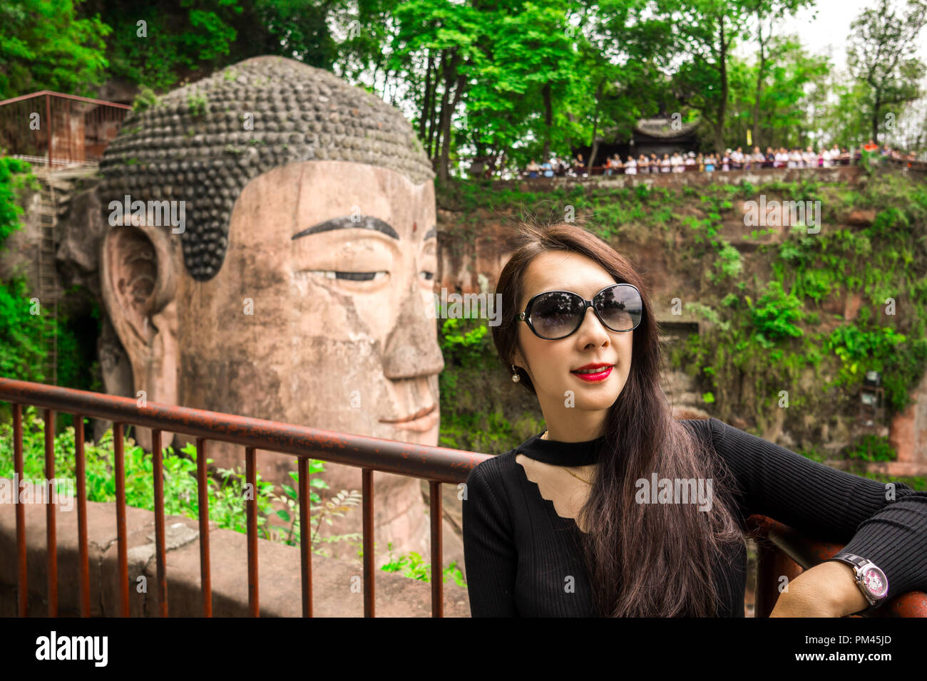 Leshan Giant buddha is a 71 metre tall stone statue. It's an ever ...