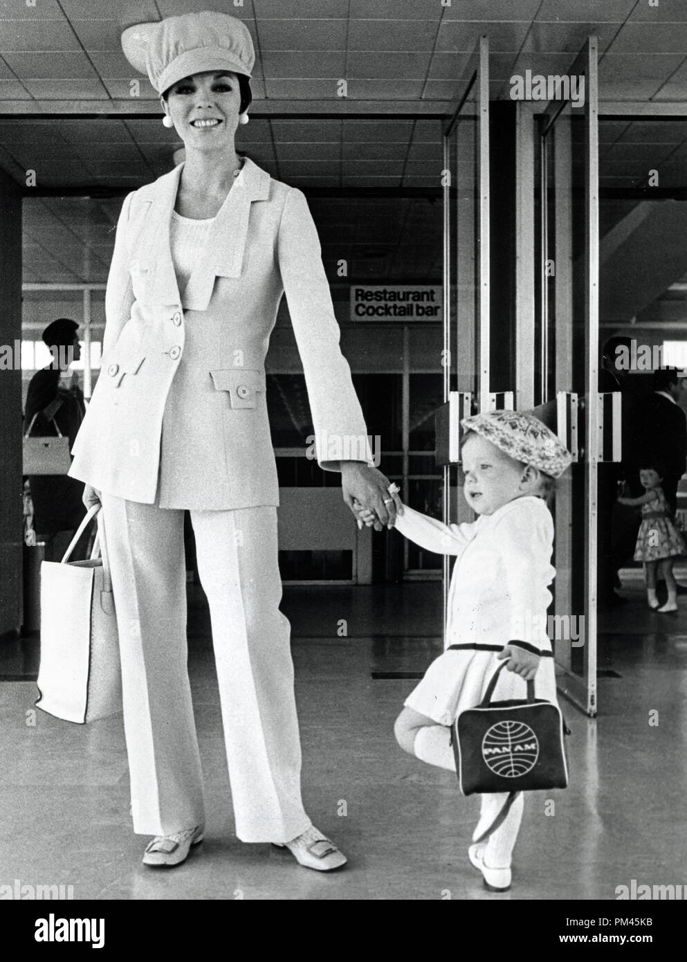 Joan Collins, and her daughter Tara, August1966. File Reference #1037 ...