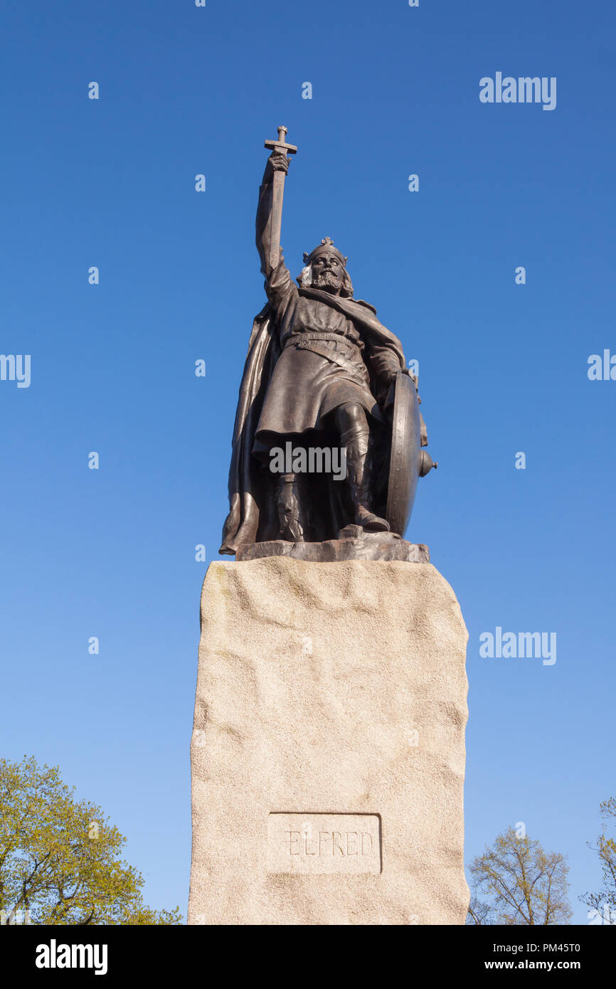 King Alfred the Great statue in Winchester, Anglo Saxon capital of ...