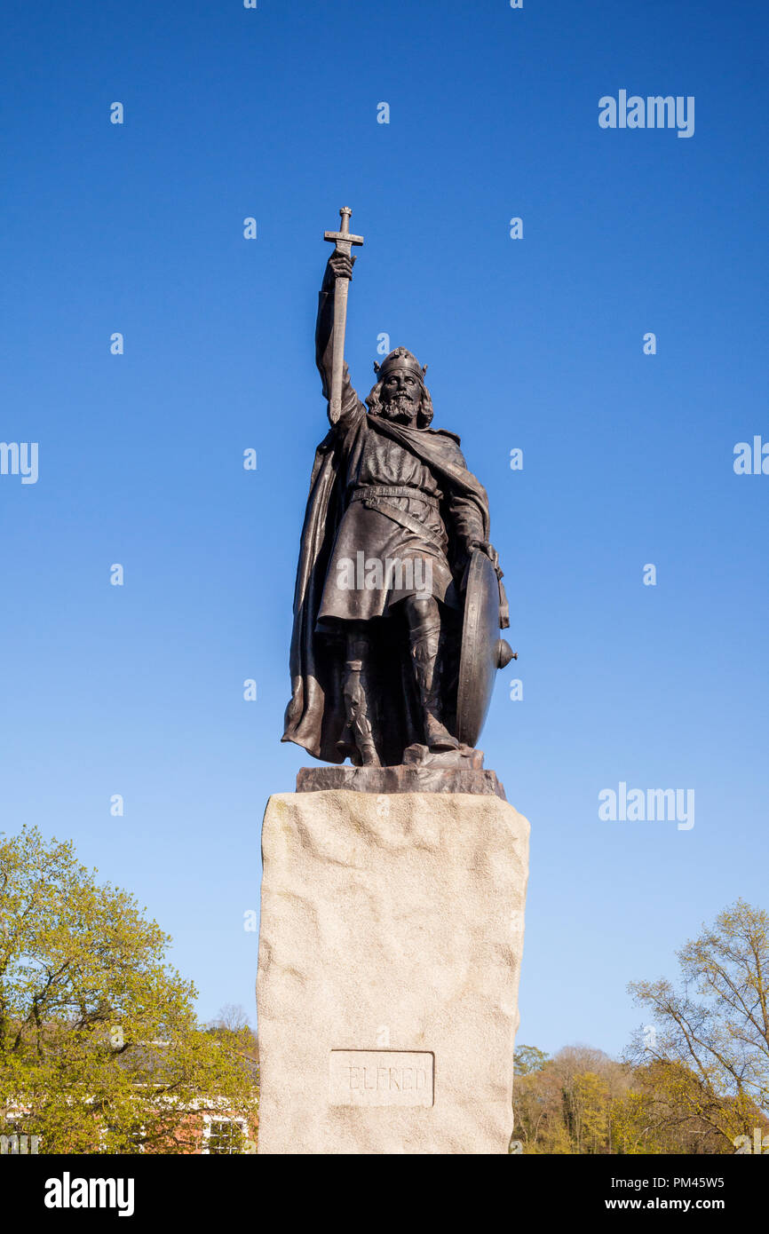 King Alfred the Great statue in Winchester, Anglo Saxon capital of ...