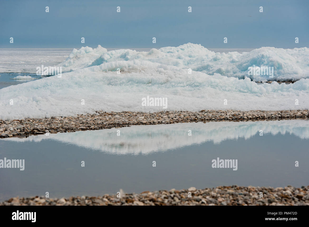 Day at Baikal Lake. Spring floating of ice Stock Photo - Alamy