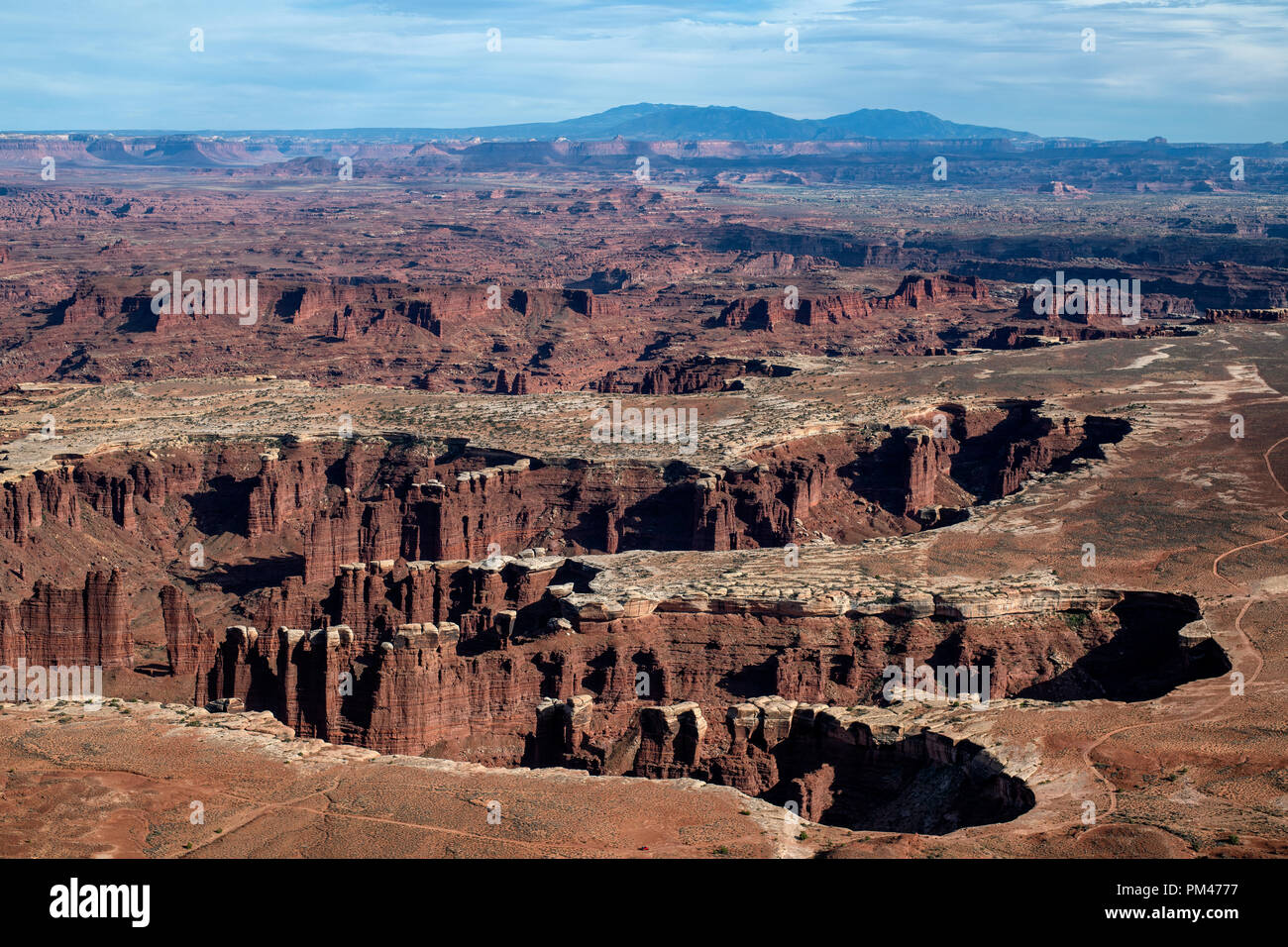 The view from Grand View Point Overlook Canyonlands National Park, Utah ...