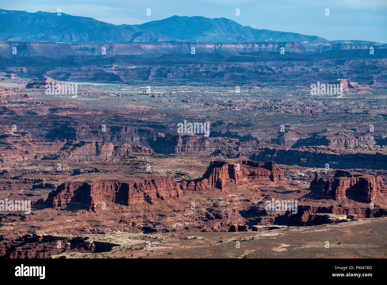 The view from Grand View Point Overlook Canyonlands National Park, Utah ...