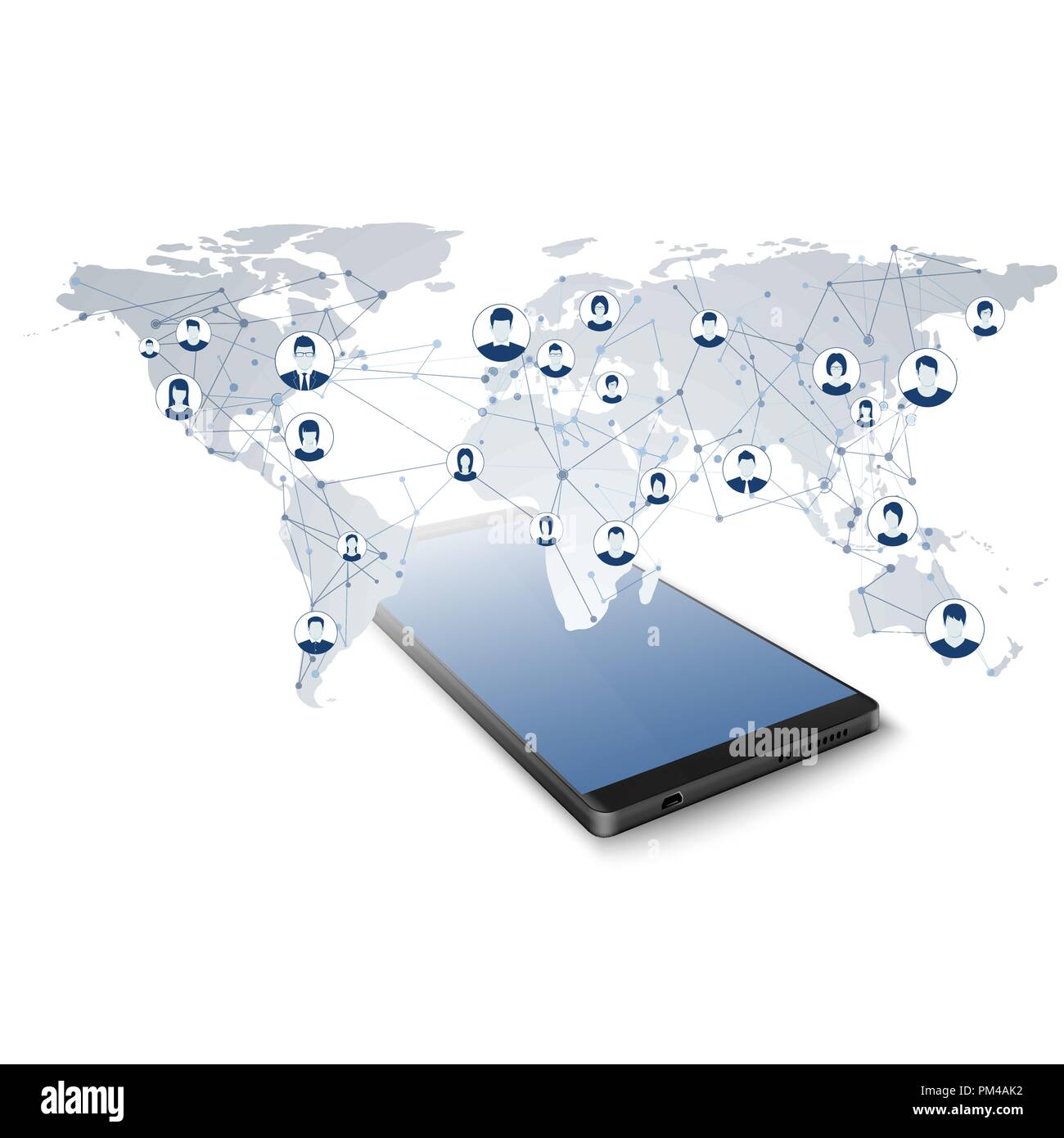 Modern social media communication Stock Vector Images - Alamy