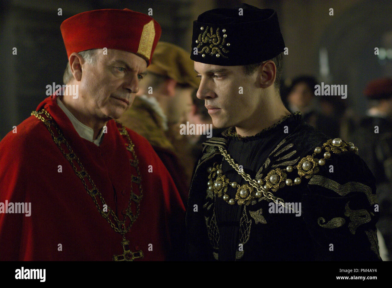 "The Tudors" Sam Neill, Jonathan Rhys Meyers 2007 Stock Photo - Alamy