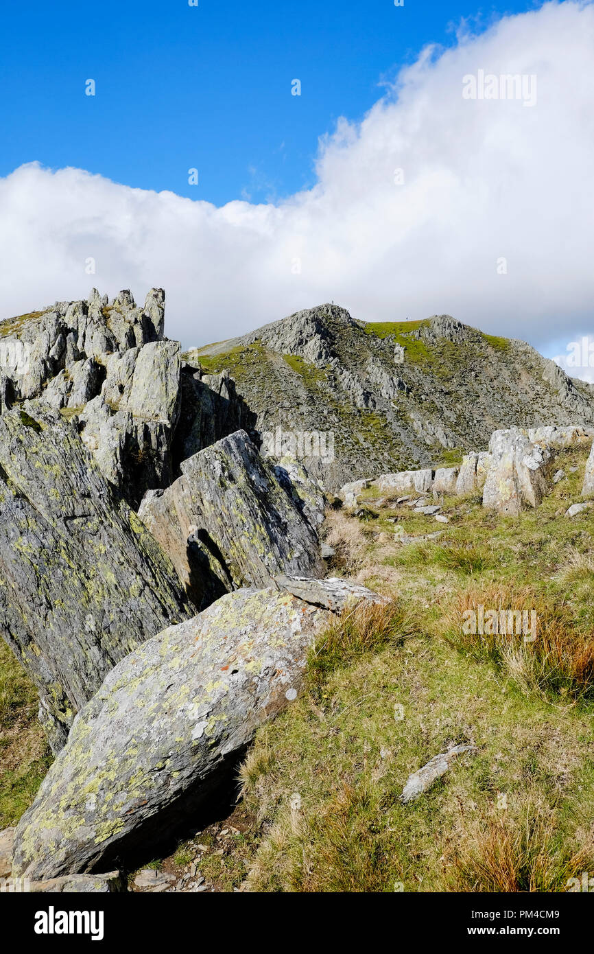 Yr Elen part of The Carneddau Mountain range, Snowdonia, North Wales ...