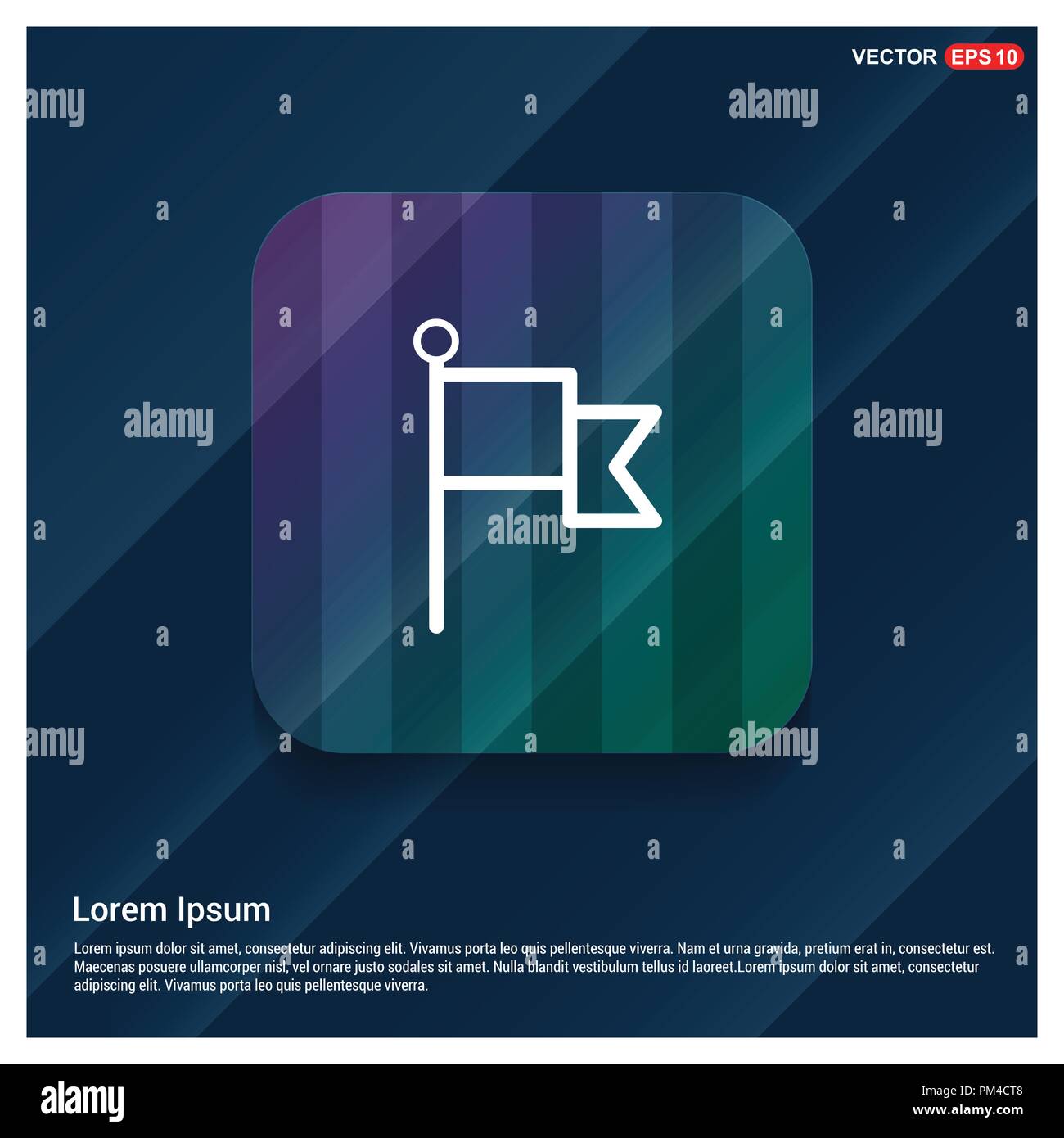 Flag mark icon - Free vector icon Stock Vector Image & Art - Alamy