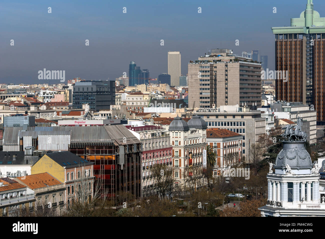 Panoramic view plaza de espana madrid hi-res stock photography and ...
