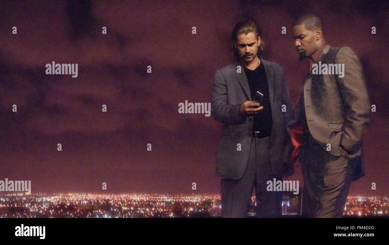 Film Still from "Miami Vice" Colin Farrell, Jamie Foxx 2006 Stock Photo ...