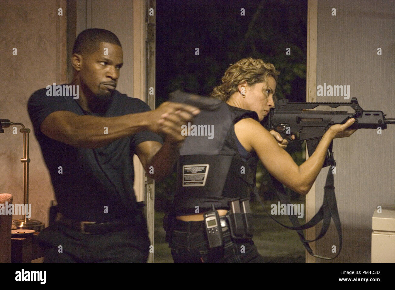 Film Still from "Miami Vice" Jamie Foxx, Elizabeth Rodriguez 2006 Stock ...